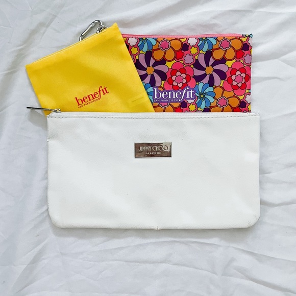 Jimmy Choo | Bags | Makeup Bag Bundle Set Jimmy Choo And Benefit | Poshmark